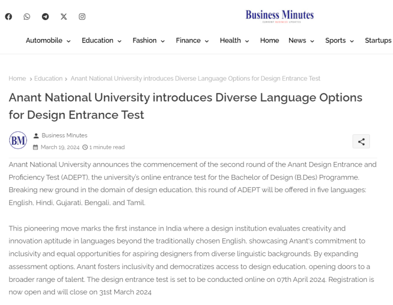 Anant National University Introduces Diverse Language Options for ...